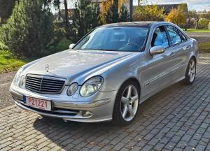 Grey Mercedes-Benz E 240 2002 in Ariogala, with an engine capacity of 2.60 L and mileage of 232 thousand km for 4450 €, photo  on AUTOMOTO.COM.LV