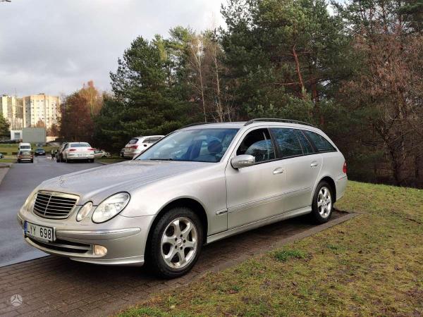 Grey Mercedes-Benz E 240 2003 in Vilnius, with an engine capacity of 2.60 L and mileage of 300 thousand km for 1650 €, photo 1 on AUTOMOTO.COM.LV
