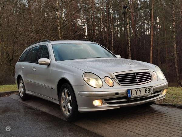 Grey Mercedes-Benz E 240 2003 in Vilnius, with an engine capacity of 2.60 L and mileage of 300 thousand km for 1650 €, photo 5 on AUTOMOTO.COM.LV