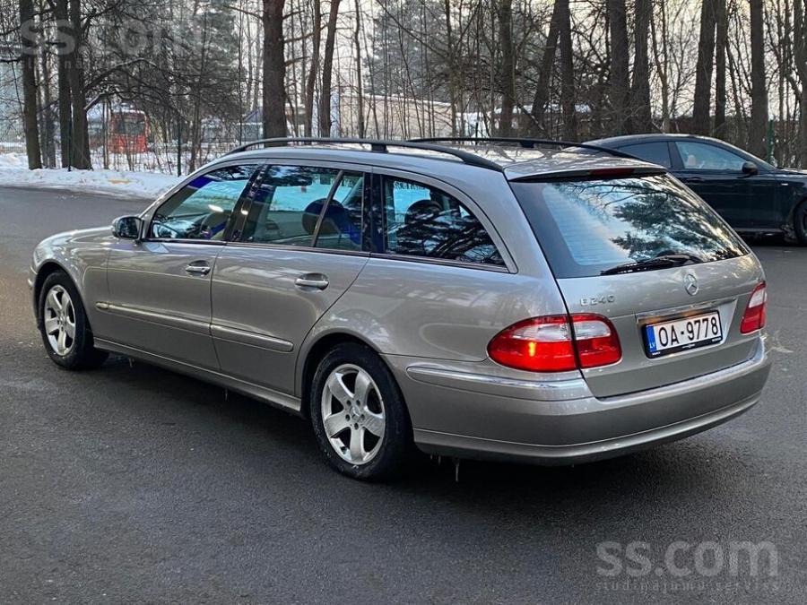 Mercedes-Benz E 240 2003 in Riga, with an engine capacity of 2.60 L and mileage of 0 thousand km for 2999 €, photo 3 on AUTOMOTO.COM.LV