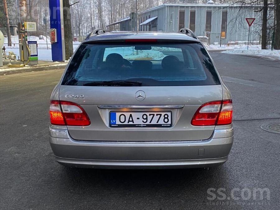 Mercedes-Benz E 240 2003 in Riga, with an engine capacity of 2.60 L and mileage of 0 thousand km for 2999 €, photo 4 on AUTOMOTO.COM.LV