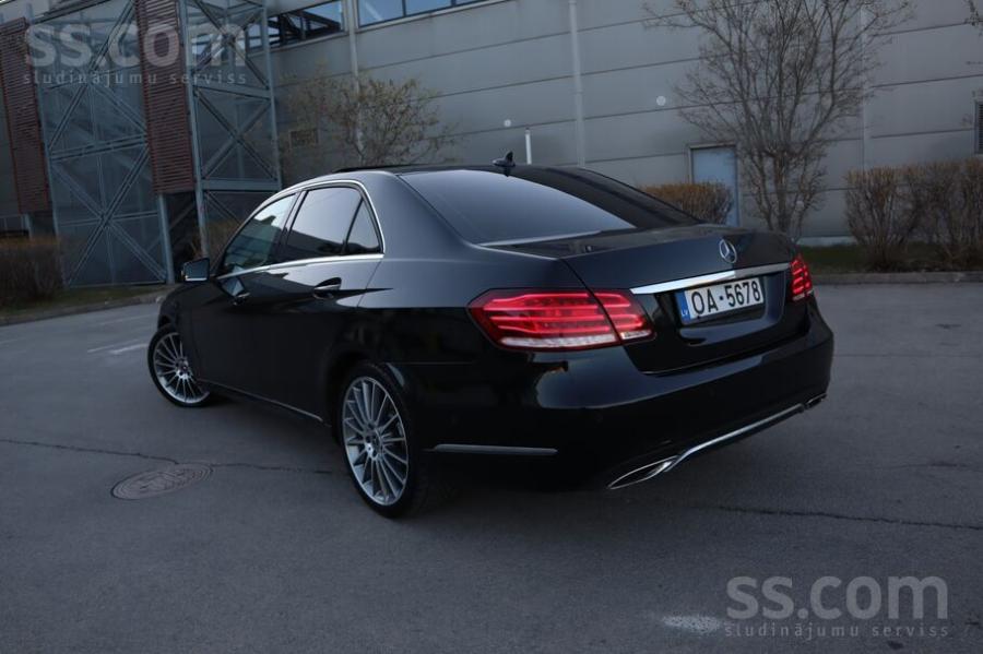 Black Mercedes-Benz e-250 2017 in Riga, with an engine capacity of 2.20 L and mileage of 291 thousand km for 11490 €, photo 5 on AUTOMOTO.COM.LV