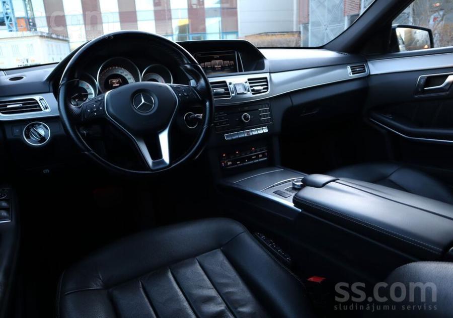 Black Mercedes-Benz e-250 2017 in Riga, with an engine capacity of 2.20 L and mileage of 291 thousand km for 11490 €, photo 14 on AUTOMOTO.COM.LV