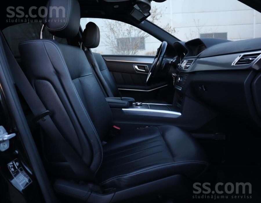 Black Mercedes-Benz e-250 2017 in Riga, with an engine capacity of 2.20 L and mileage of 291 thousand km for 11490 €, photo 16 on AUTOMOTO.COM.LV