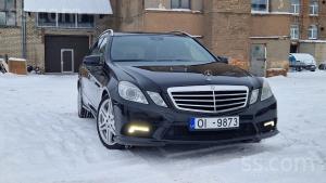 Черный Мерседес E 250 2010 в Елгава, объемом двигателя 2.20 л и пробегом 0 тыс. км за 8490 €, фото  на AUTOMOTO.COM.LV