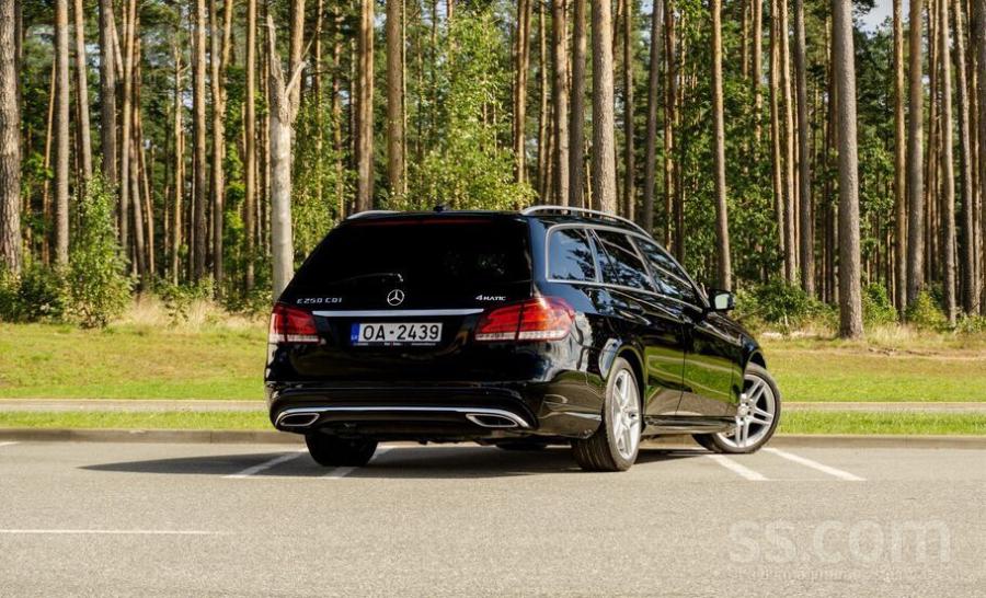 Black Mercedes-Benz e-250 2014 in Riga, with an engine capacity of 2.20 L and mileage of 269 thousand km for 11290 €, photo 6 on AUTOMOTO.COM.LV