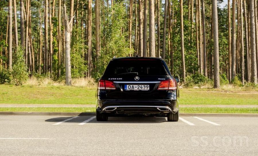 Black Mercedes-Benz e-250 2014 in Riga, with an engine capacity of 2.20 L and mileage of 269 thousand km for 11290 €, photo 7 on AUTOMOTO.COM.LV
