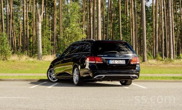 Black Mercedes-Benz e-250 2014 in Riga, with an engine capacity of 2.20 L and mileage of 269 thousand km for 11290 €, photo 7 on AUTOMOTO.COM.LV
