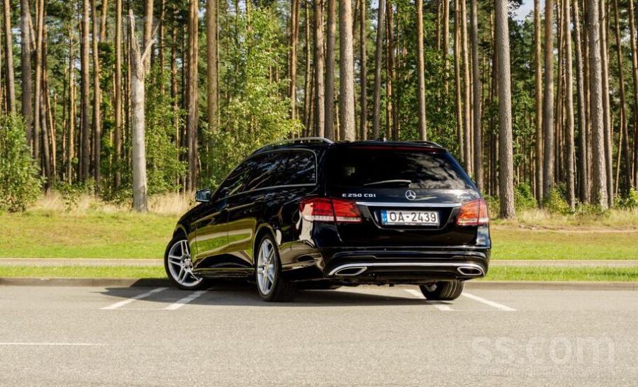 Black Mercedes-Benz e-250 2014 in Riga, with an engine capacity of 2.20 L and mileage of 269 thousand km for 11290 €, photo 8 on AUTOMOTO.COM.LV