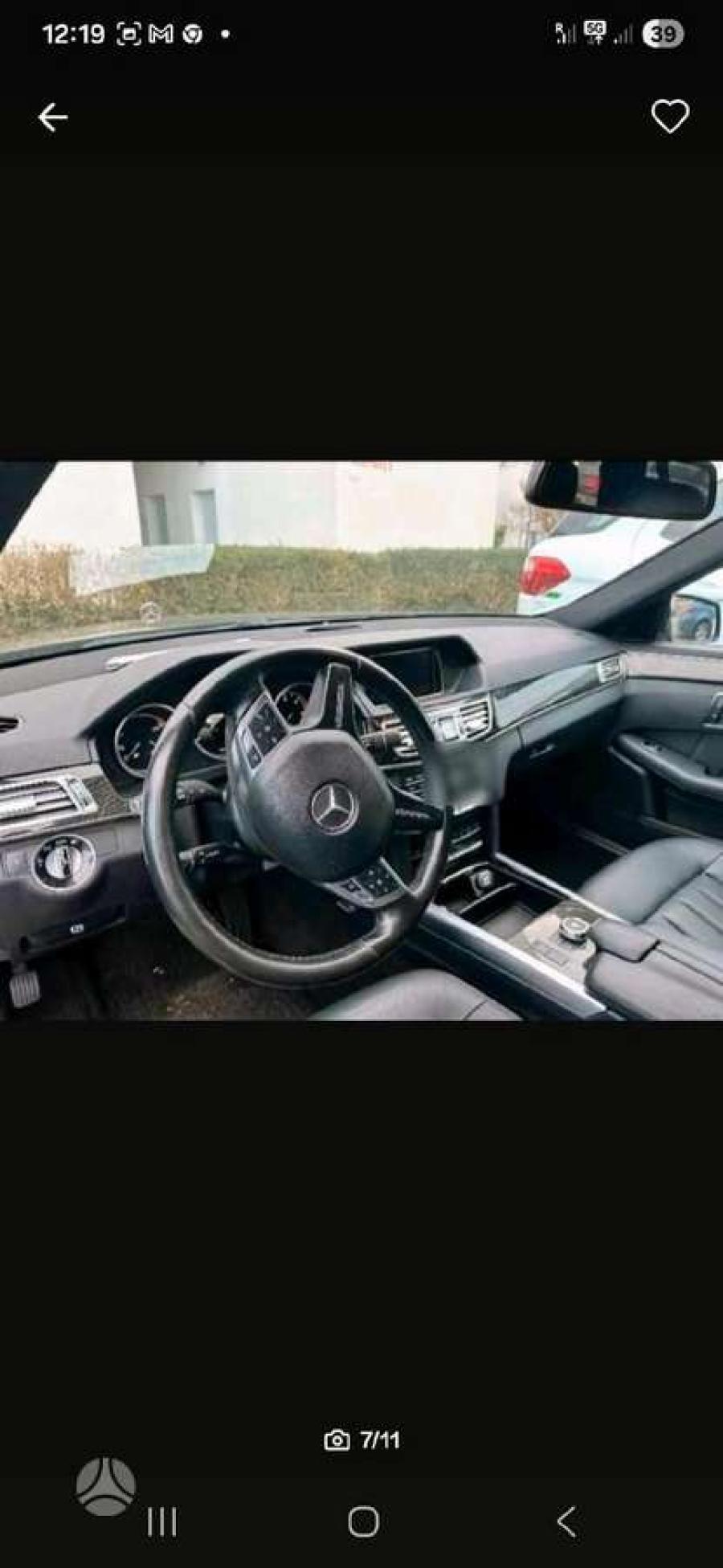 Black Mercedes-Benz e-250 2015 in Vilnius, with an engine capacity of 2.14 L and mileage of 302 thousand km for 7500 €, photo 5 on AUTOMOTO.COM.LV