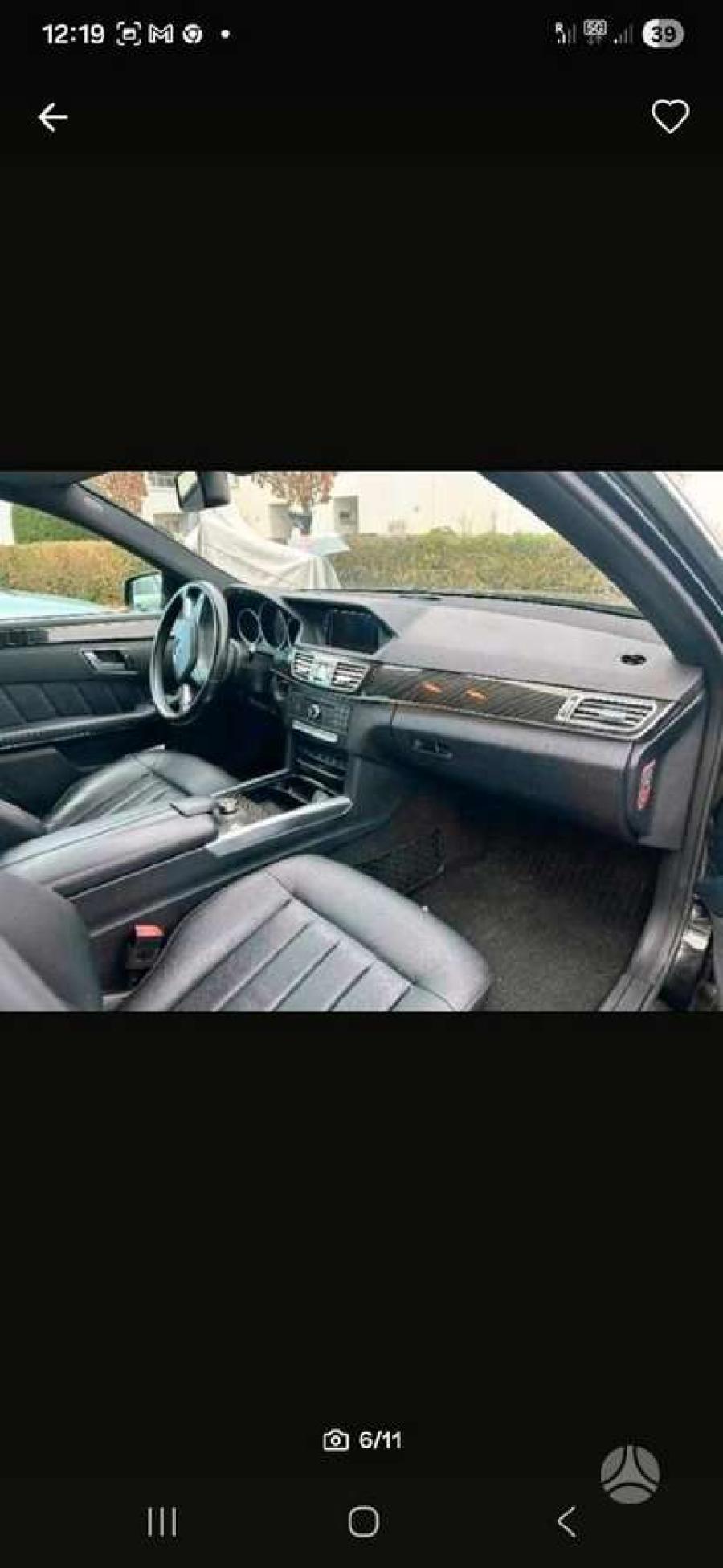 Black Mercedes-Benz e-250 2015 in Vilnius, with an engine capacity of 2.14 L and mileage of 302 thousand km for 7500 €, photo 6 on AUTOMOTO.COM.LV