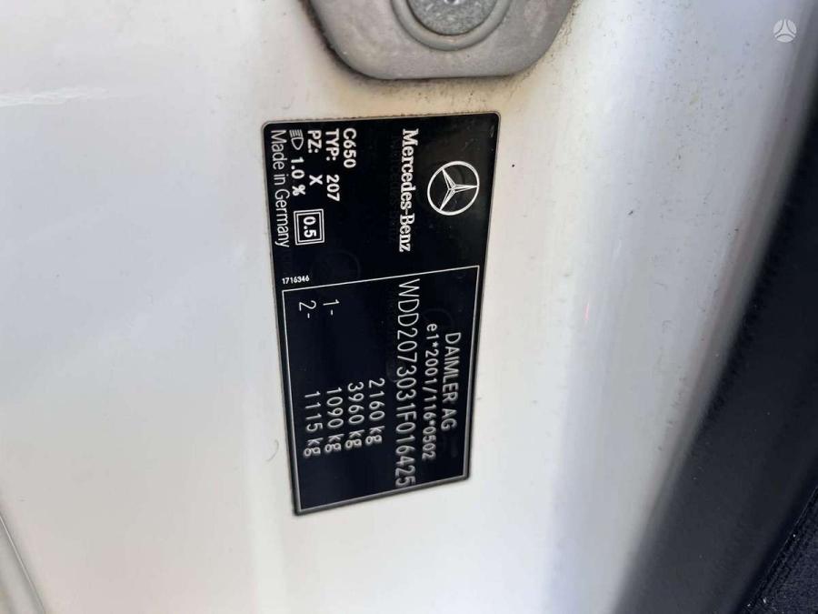 Balts Mercedes-Benz e-250 2009 Šilutė, ar dzinēja tilpumu 2.14 L un nobraukumu 328 tūkst. km par 7500 €, foto 21 vietnē AUTOMOTO.COM.LV
