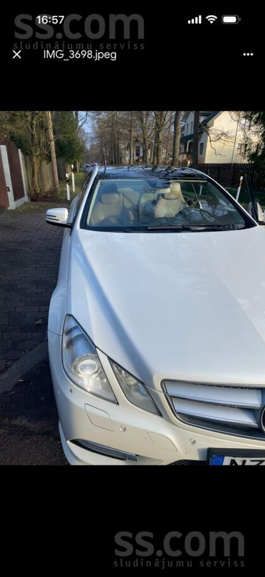 White Mercedes-Benz e-250 2013 in Riga, with an engine capacity of 2.00 L and mileage of 217 thousand km for 12500 €, photo 10 on AUTOMOTO.COM.LV