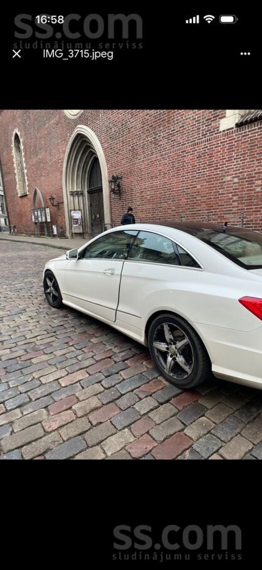 White Mercedes-Benz e-250 2013 in Riga, with an engine capacity of 2.00 L and mileage of 217 thousand km for 12500 €, photo 12 on AUTOMOTO.COM.LV