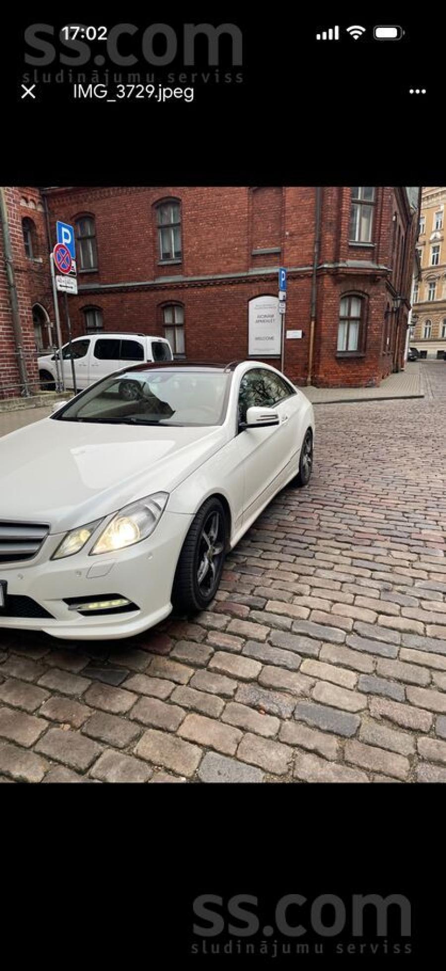White Mercedes-Benz e-250 2013 in Riga, with an engine capacity of 2.00 L and mileage of 217 thousand km for 12500 €, photo 15 on AUTOMOTO.COM.LV