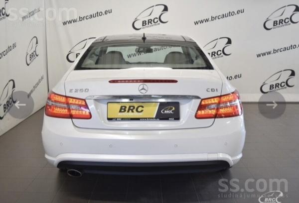 White Mercedes-Benz e-250 2013 in Riga, with an engine capacity of 2.00 L and mileage of 217 thousand km for 11500 €, photo 5 on AUTOMOTO.COM.LV