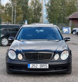 Black Mercedes-Benz E 270 2002 in Narva, with an engine capacity of 2.70 L and mileage of 238 thousand km for 1200 €, photo  on AUTOMOTO.COM.LV