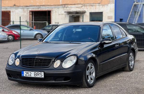 Black Mercedes-Benz E 270 2002 in Narva, with an engine capacity of 2.70 L and mileage of 238 thousand km for 1200 €, photo 3 on AUTOMOTO.COM.LV