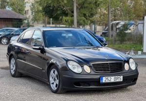 Black Mercedes-Benz E 270 2002 in Narva, with an engine capacity of 2.70 L and mileage of 238 thousand km for 1200 €, photo 5 on AUTOMOTO.COM.LV