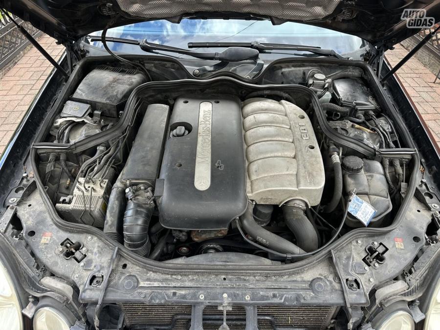 Black Mercedes-Benz E 270 2003 in Kelme, with an engine capacity of 2.70 L and mileage of 351 thousand km for 2600 €, photo 14 on AUTOMOTO.COM.LV