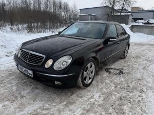 Black Mercedes-Benz E 270 2004 in Vilnius, with an engine capacity of 2.69 L and mileage of 375 thousand km for 3000 €, photo  on AUTOMOTO.COM.LV