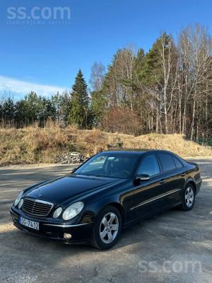 Black Mercedes-Benz E 270 2005 in Riga, with an engine capacity of 2.70 L and mileage of 393 thousand km for 3500 €, photo  on AUTOMOTO.COM.LV