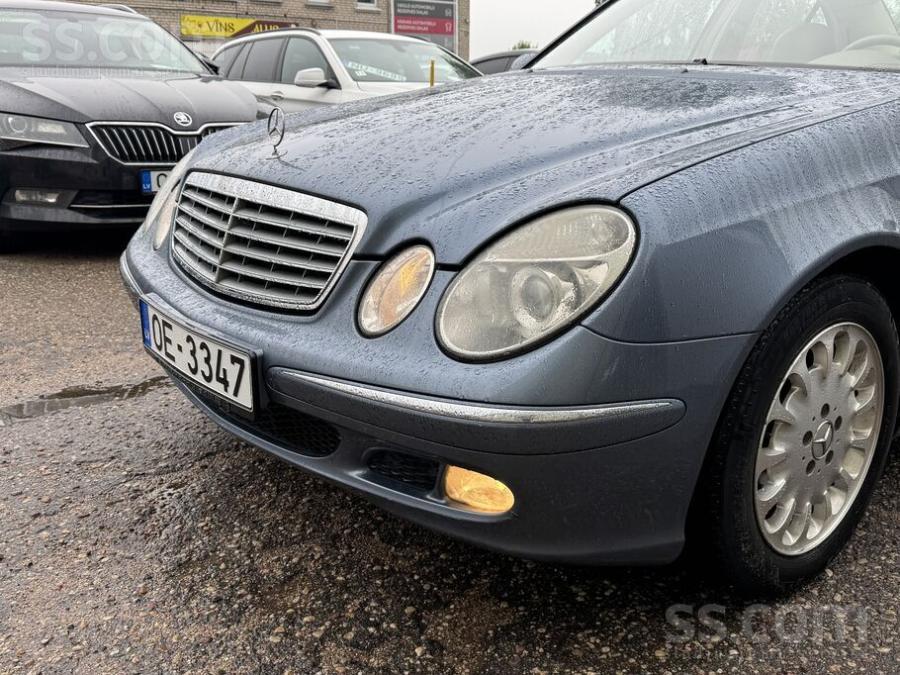 Blue Mercedes-Benz E 270 2002 in Daugavpils, with an engine capacity of 2.70 L and mileage of 0 thousand km for 2390 €, photo 12 on AUTOMOTO.COM.LV