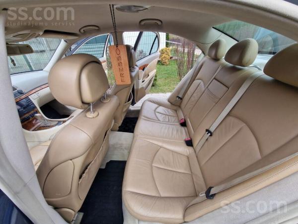Blue Mercedes-Benz E 270 2003 in Ogre, with an engine capacity of 2.70 L and mileage of 408 thousand km for 2700 €, photo 10 on AUTOMOTO.COM.LV