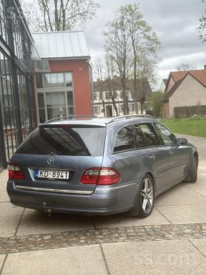 Blue Mercedes-Benz E 270 2003 in Kuldiga, with an engine capacity of 2.70 L and mileage of 0 thousand km for 1500 €, photo 9 on AUTOMOTO.COM.LV