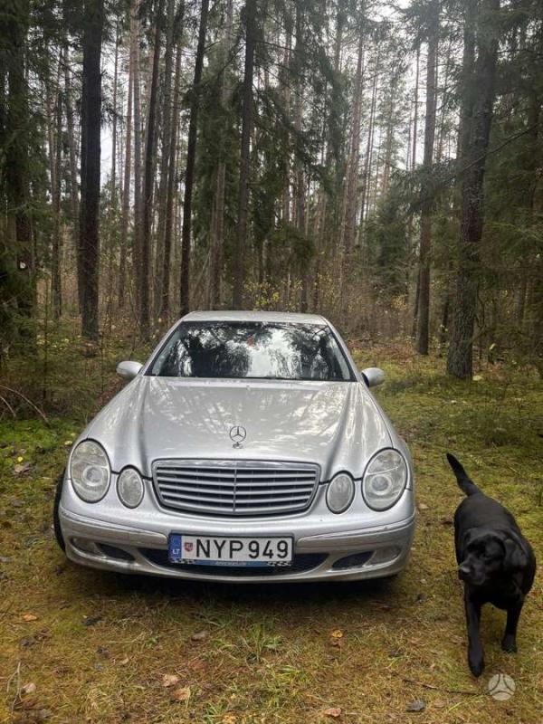 Grey Mercedes-Benz E 270 2003 in Vilnius, with an engine capacity of 2.69 L and mileage of 450 thousand km for 2000 €, photo 1 on AUTOMOTO.COM.LV