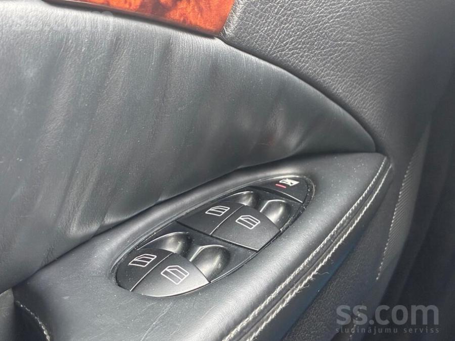 Grey Mercedes-Benz E 270 2003 in Kuldiga, with an engine capacity of 2.70 L and mileage of 287 thousand km for 4290 €, photo 24 on AUTOMOTO.COM.LV