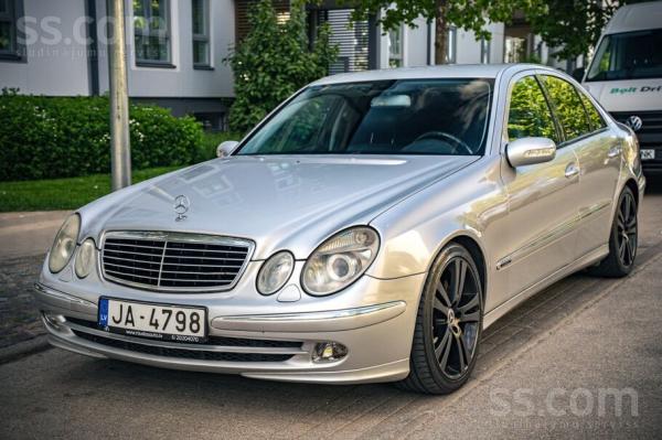 Grey Mercedes-Benz E 270 2004 in Riga, with an engine capacity of 2.70 L and mileage of 0 thousand km for 1990 €, photo 1 on AUTOMOTO.COM.LV