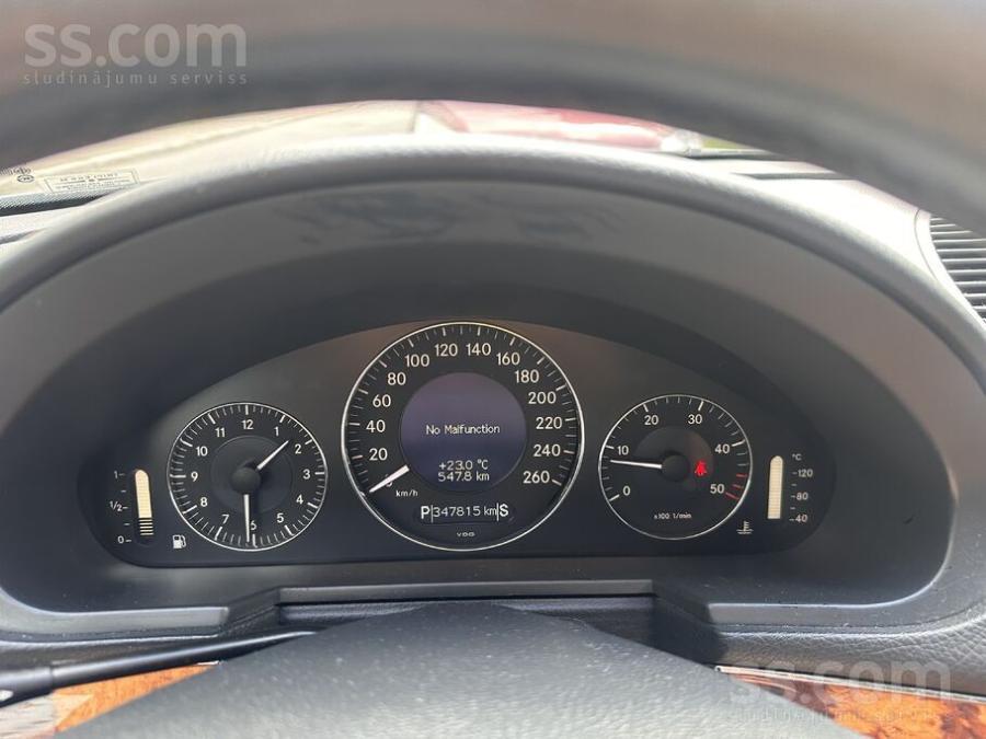Pelēks Mercedes-Benz E 270 2005 Rīga, ar dzinēja tilpumu 2.70 L un nobraukumu 348 tūkst. km par 3200 €, foto 8 vietnē AUTOMOTO.COM.LV