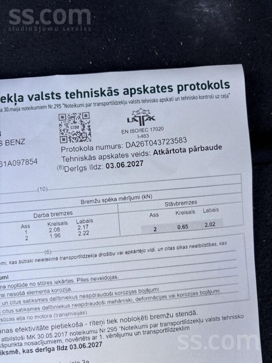 Mercedes-Benz E 270 2002 Daugavpils, ar dzinēja tilpumu 2.70 L un nobraukumu 543 tūkst. km par 2200 €, foto 20 vietnē AUTOMOTO.COM.LV