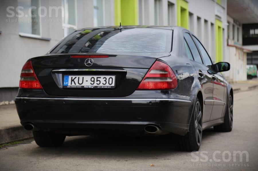 Melns Mercedes-Benz E 280 2005 Rīga, ar dzinēja tilpumu 3.00 L un nobraukumu 0 tūkst. km par 3990 €, foto 6 vietnē AUTOMOTO.COM.LV