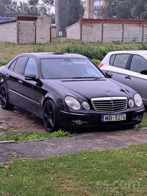 Black Mercedes-Benz E 280 2008 in Liepaja, with an engine capacity of 3.00 L and mileage of 320 thousand km for 5200 €, photo  on AUTOMOTO.COM.LV