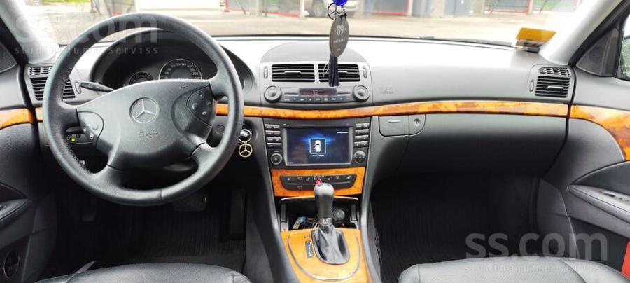 Black Mercedes-Benz E 280 2005 in Daugavpils, with an engine capacity of 3.00 L and mileage of 255 thousand km for 4000 €, photo 6 on AUTOMOTO.COM.LV
