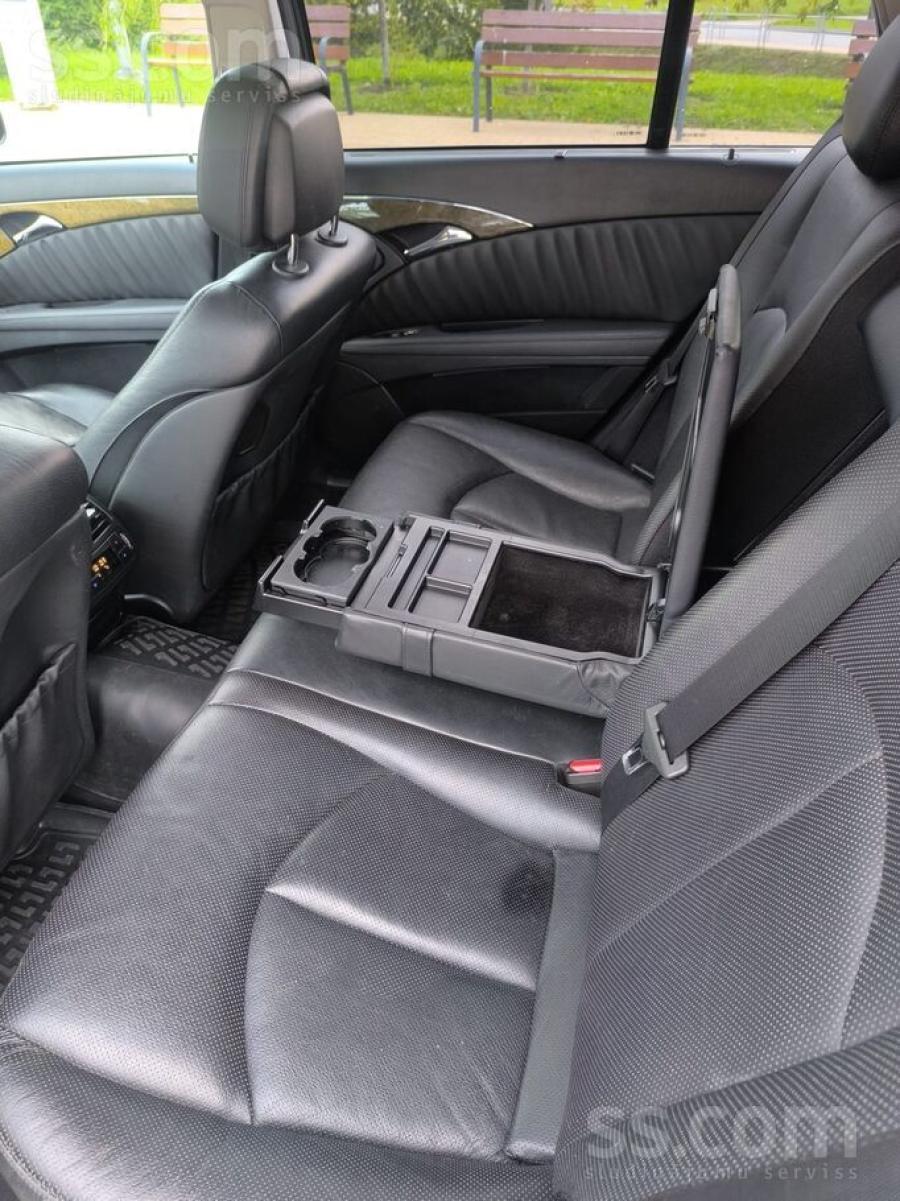 Black Mercedes-Benz E 280 2006 in Saldus, with an engine capacity of 3.00 L and mileage of 339 thousand km for 3500 €, photo 28 on AUTOMOTO.COM.LV