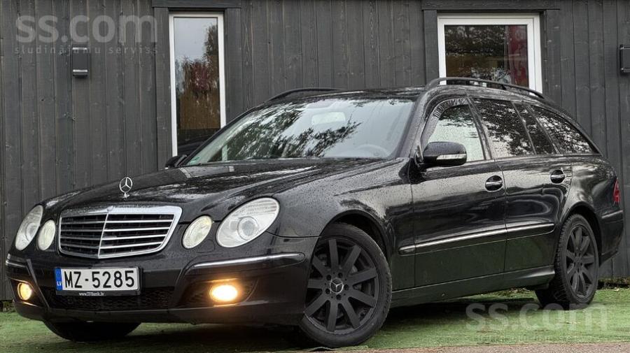 Black Mercedes-Benz E 280 2008 in Riga, with an engine capacity of 3.00 L and mileage of 298 thousand km for 3450 €, photo 1 on AUTOMOTO.COM.LV