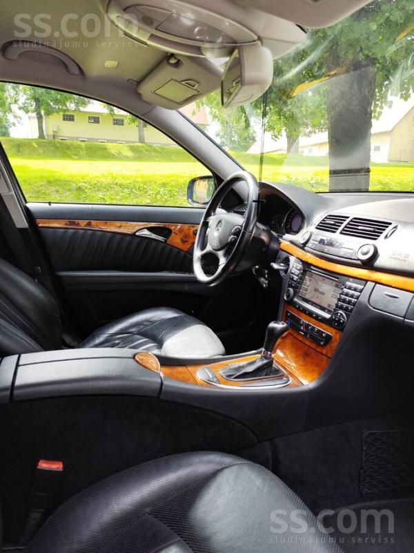 Blue Mercedes-Benz E 280 2007 in Riga, with an engine capacity of 3.00 L and mileage of 370 thousand km for 2690 €, photo 7 on AUTOMOTO.COM.LV