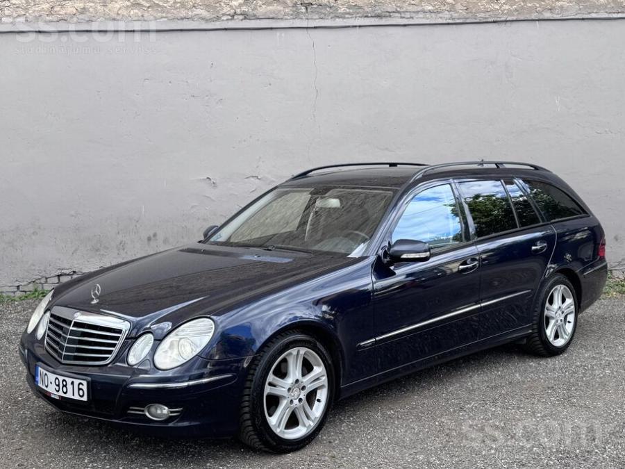 Blue Mercedes-Benz E 280 2008 in Riga, with an engine capacity of 3.00 L and mileage of 256 thousand km for 5990 €, photo 1 on AUTOMOTO.COM.LV
