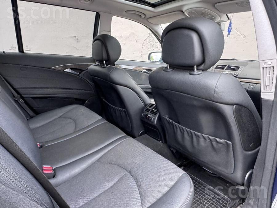 Blue Mercedes-Benz E 280 2008 in Riga, with an engine capacity of 3.00 L and mileage of 256 thousand km for 5990 €, photo 9 on AUTOMOTO.COM.LV