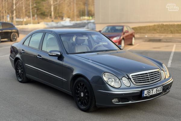 Grey Mercedes-Benz E 280 2005 in Vilnius, with an engine capacity of 3.00 L and mileage of 329 thousand km for 1750 €, photo 1 on AUTOMOTO.COM.LV