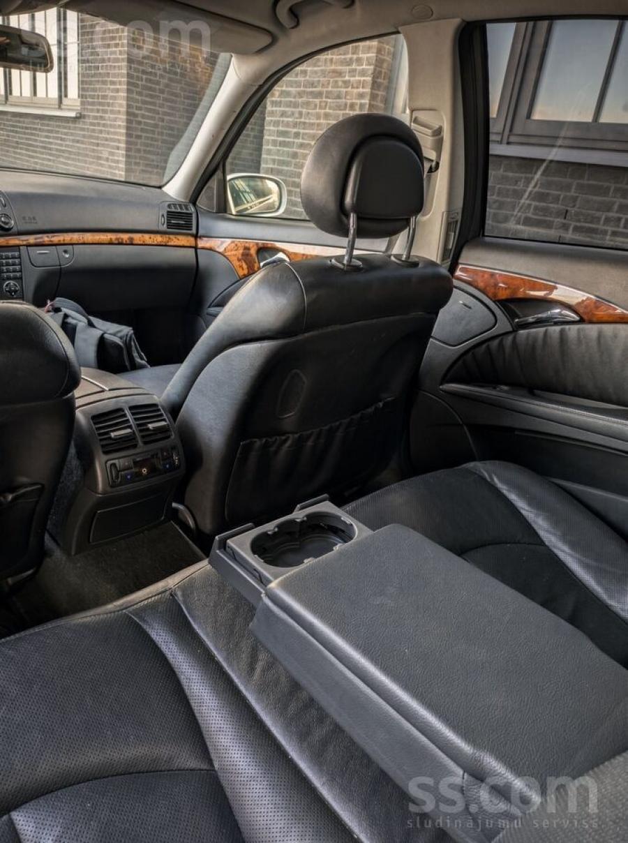Pelēks Mercedes-Benz E 280 2004 Rīga, ar dzinēja tilpumu 3.20 L un nobraukumu 331 tūkst. km par 3990 €, foto 23 vietnē AUTOMOTO.COM.LV