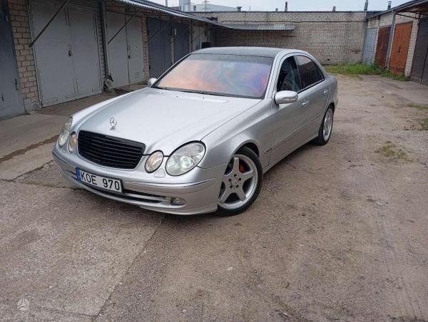 Grey Mercedes-Benz E 280 2005 in Kaunas, with an engine capacity of 3.22 L and mileage of 342 thousand km for 3200 €, photo 1 on AUTOMOTO.COM.LV