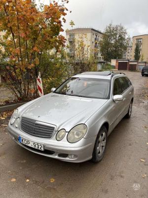 Pelēks Mercedes-Benz E 280 2005 Kauņa, ar dzinēja tilpumu 3.22 L un nobraukumu 485 tūkst. km par 1299 €, foto  vietnē AUTOMOTO.COM.LV