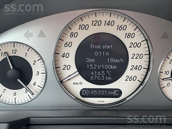 Mercedes-Benz E 280 2009 in Liepaja, with an engine capacity of 3.00 L and mileage of 195 thousand km for 6250 €, photo 6 on AUTOMOTO.COM.LV