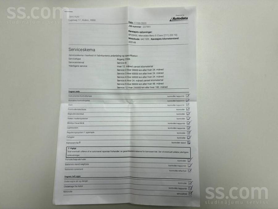 Balts Mercedes-Benz E 280 2008 Kuldīga, ar dzinēja tilpumu 3.00 L un nobraukumu 466 tūkst. km par 4490 €, foto 32 vietnē AUTOMOTO.COM.LV
