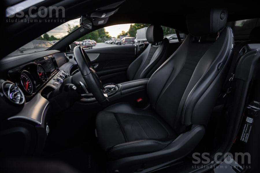 Black Mercedes-Benz E 300 2020 in Riga, with an engine capacity of 2.00 L and mileage of 149 thousand km for 32900 €, photo 9 on AUTOMOTO.COM.LV