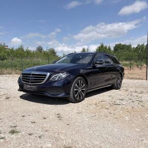 Zils Mercedes-Benz E 300 2019 Viļņa, ar dzinēja tilpumu 1.95 L un nobraukumu 184 tūkst. km par 16490 €, foto  vietnē AUTOMOTO.COM.LV